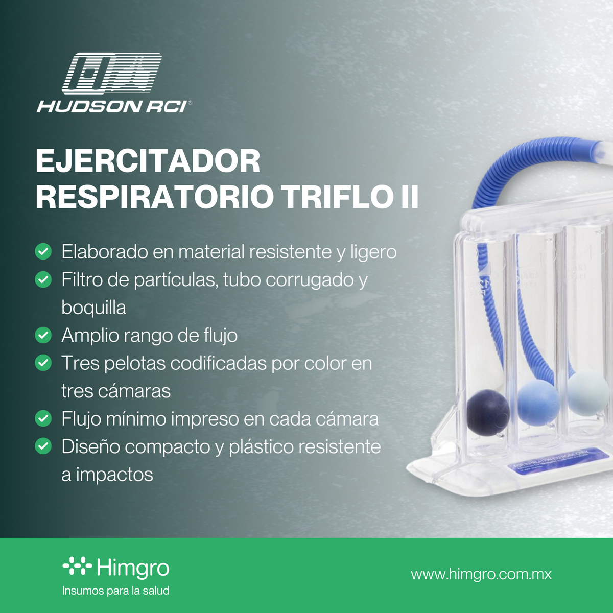 Ejercitador respiratorio Triflo II – Himgroshop